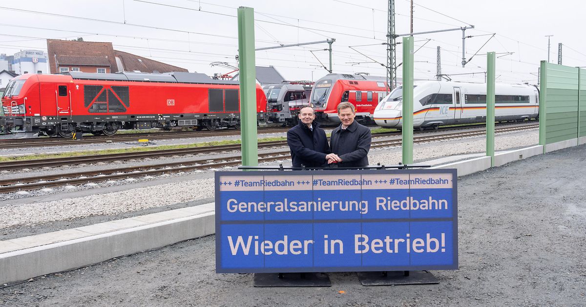 Nach fünf Monaten Generalsanierung: DB nimmt Riedbahn zwischen ...